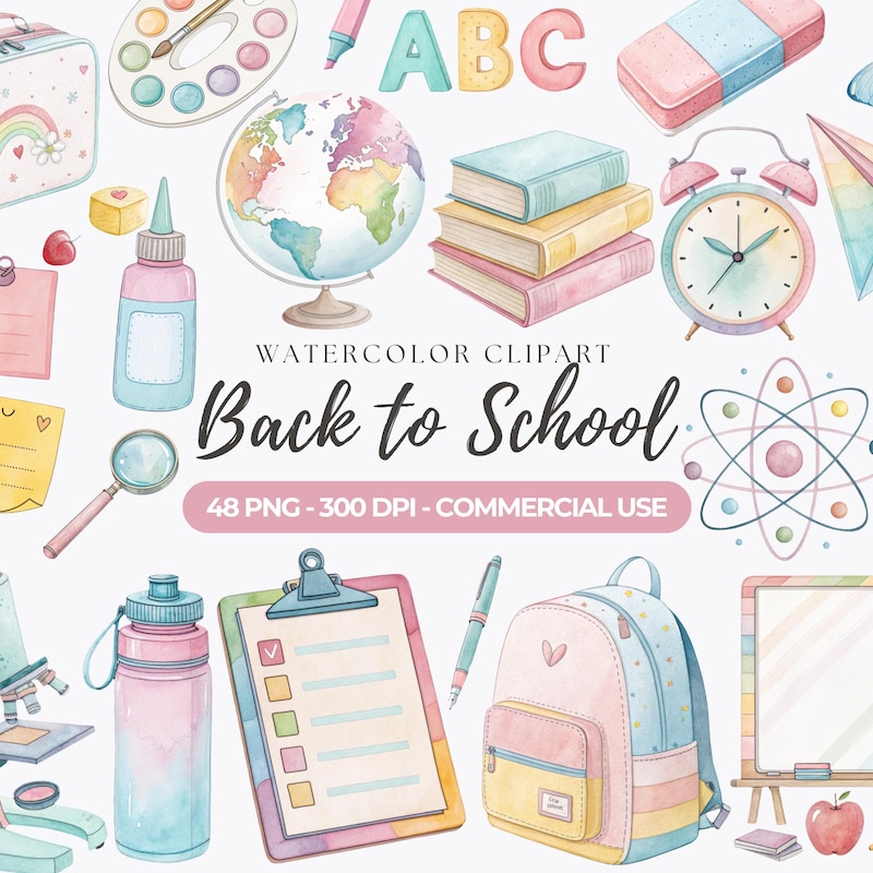 School Clip Art - Etsy