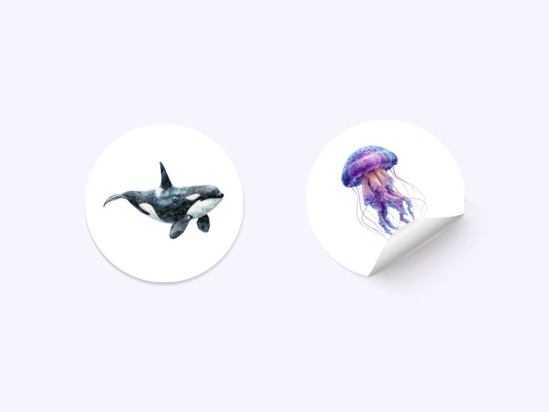 Realistic Sea Animals Clipart, Watercolor Ocean Life PNG, Marine ...