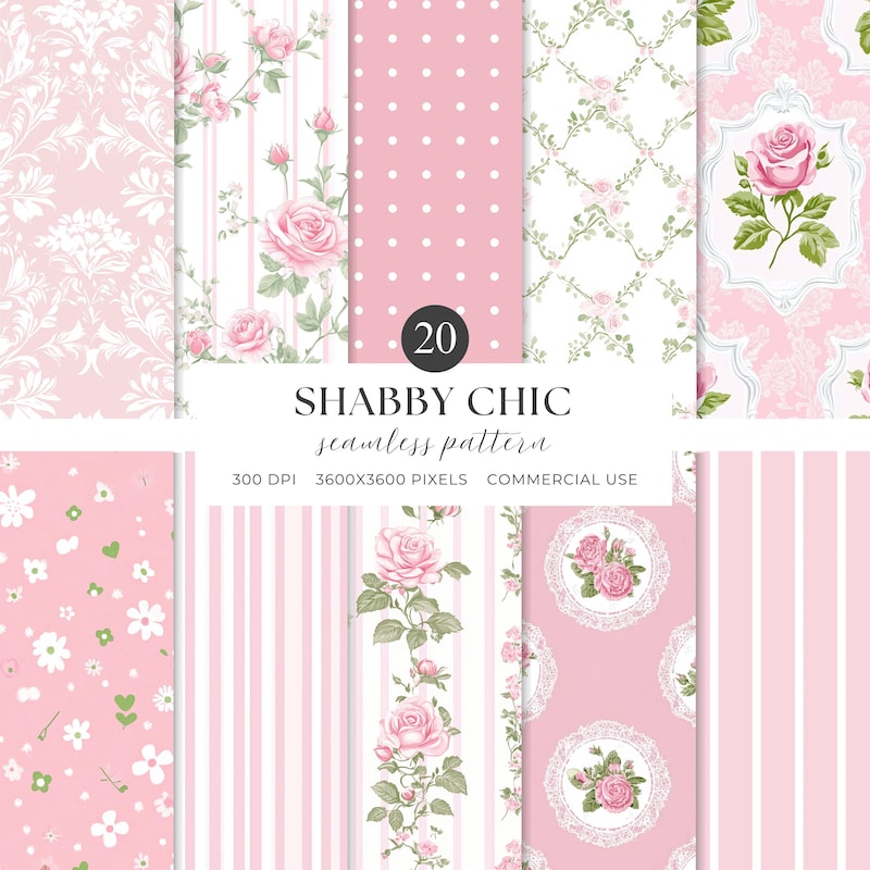 Shabby Chic Wallpaper - Etsy
