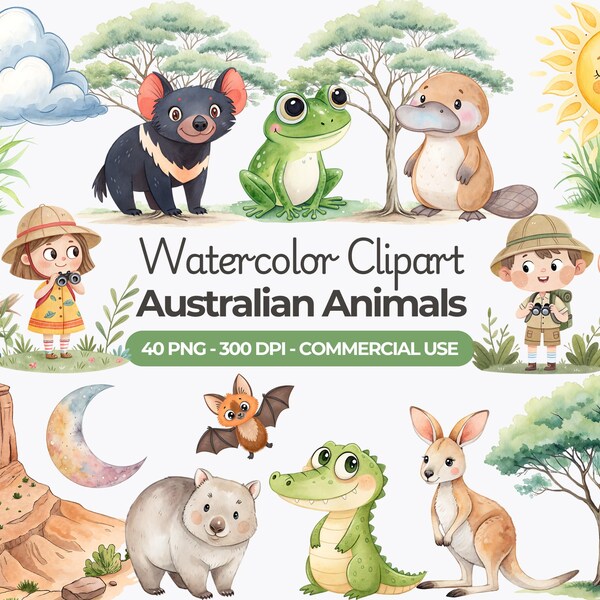 Australian Animals - Etsy