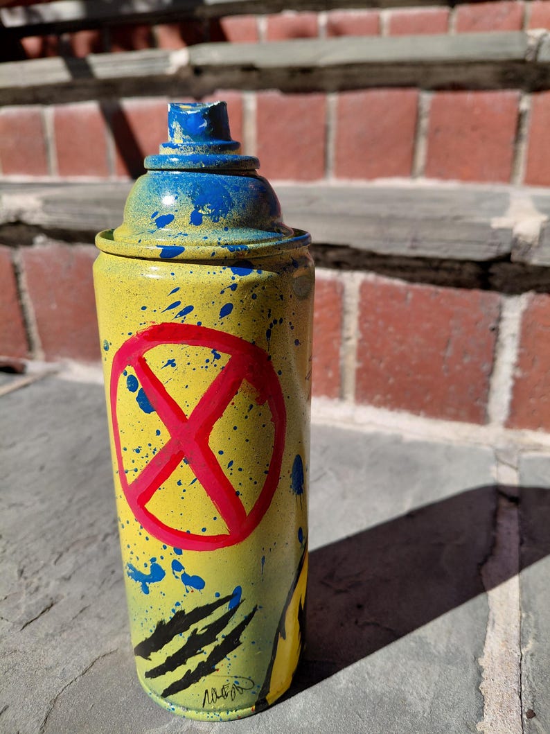 Custom Painted Wolverine Decore Spray Can - Etsy