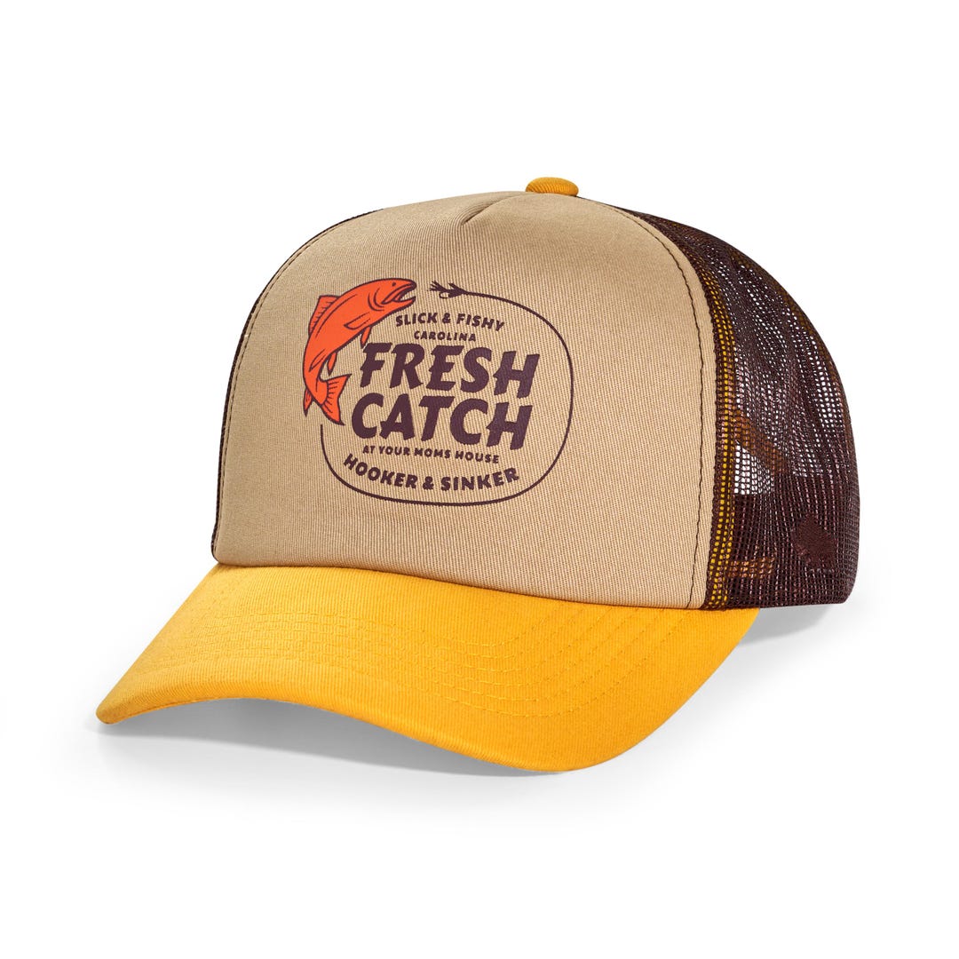 FRESH CATCH 5 Panel Foamy Trucker Hat - Etsy
