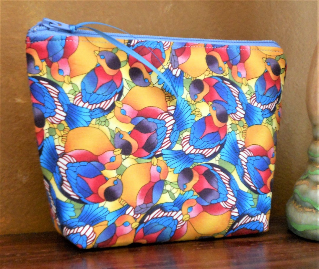 Love Birds Galore Cosmetic, Make Up, Organizer Bag, Cell Phone Pouch ...