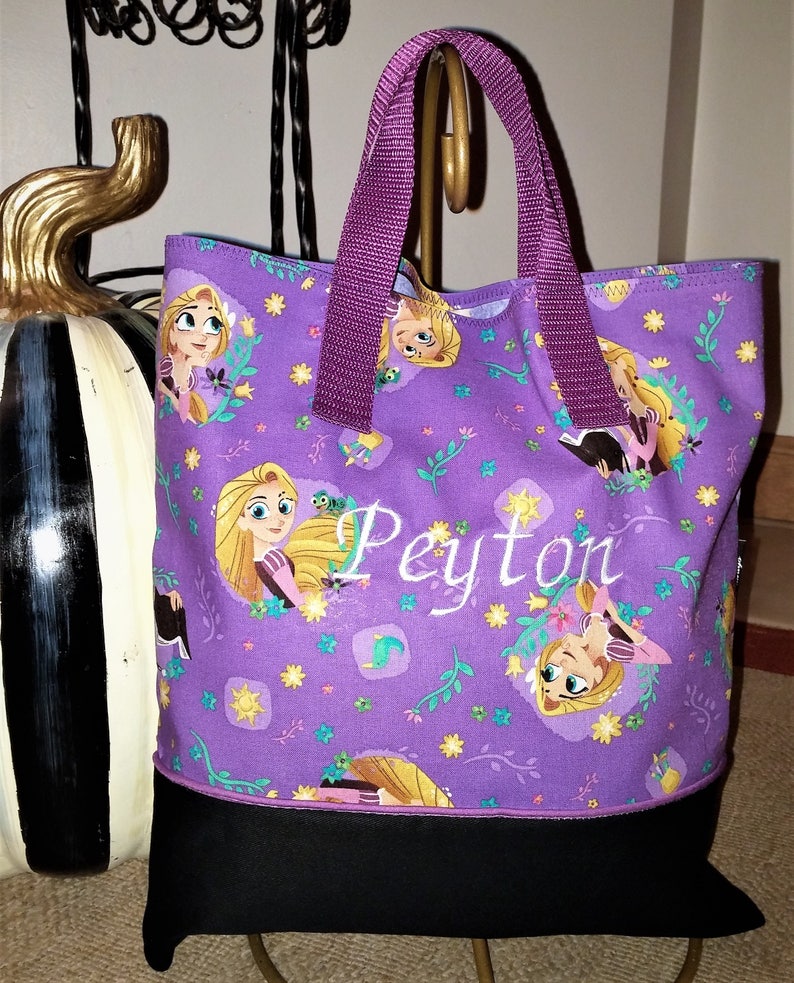 Tangled Rapunzel Child Tote / School Tote / Book Travel Bag / | Etsy
