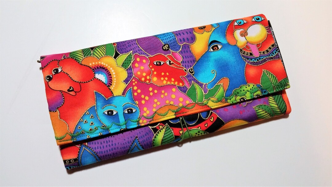 Laurel Burch Dogs and Doggies Storage Case With Dividers Phone - Etsy