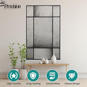 Handcrafted Antique Mirror Wall Decoration Rectangular Mirror Handmade ...