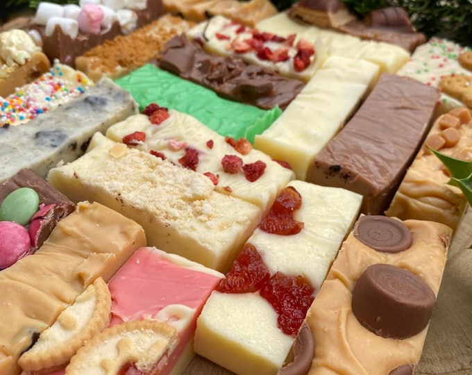 Fudge Advent Calendar I Advent Calendar Fillers I Handmade Cornish Fudge I Fudge Gift Box I ...