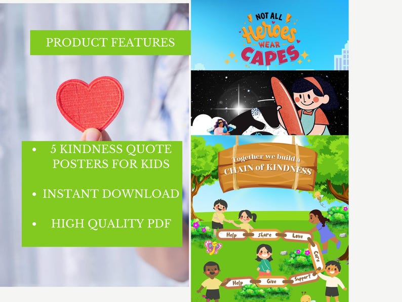 Kindness Poster I Positive Quotes for Kids I Positivity Posters I ...