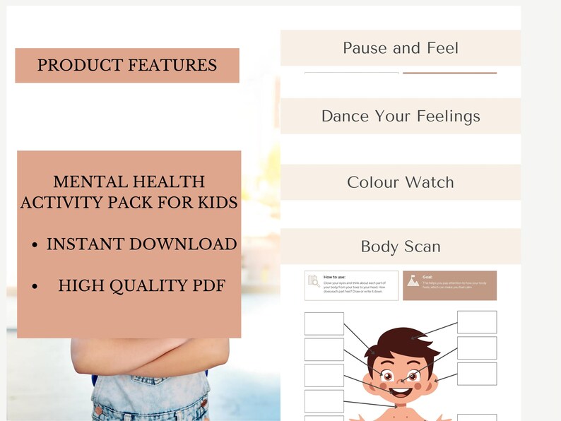 Kids Mental Health Activity Pack I Kids Wellbeing I Nursery Activity I ...