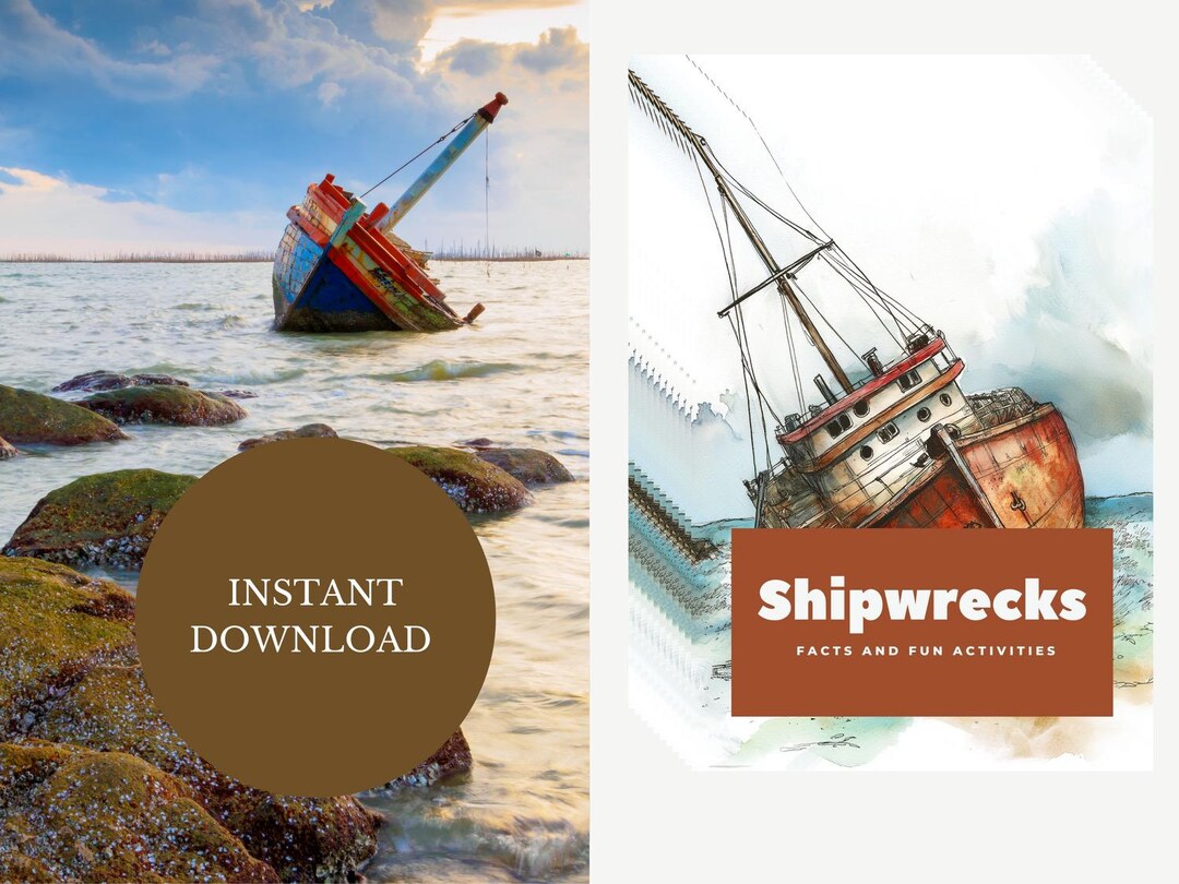 Shipwreck Activity Pack I Learning Game I Printable Shipwreck Activity ...