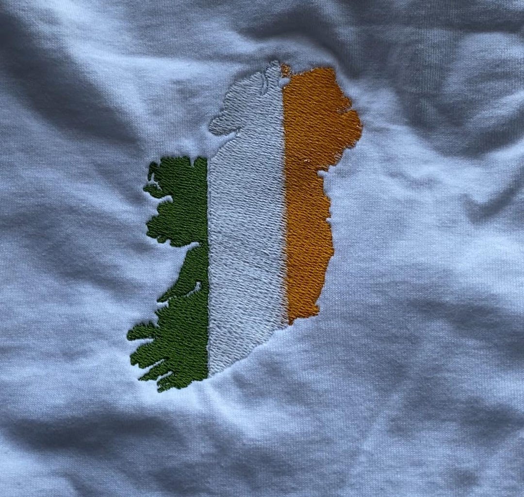 Ireland Map Embroidery Design – Instant Download | 74mm X 97mm | 10,829 ...