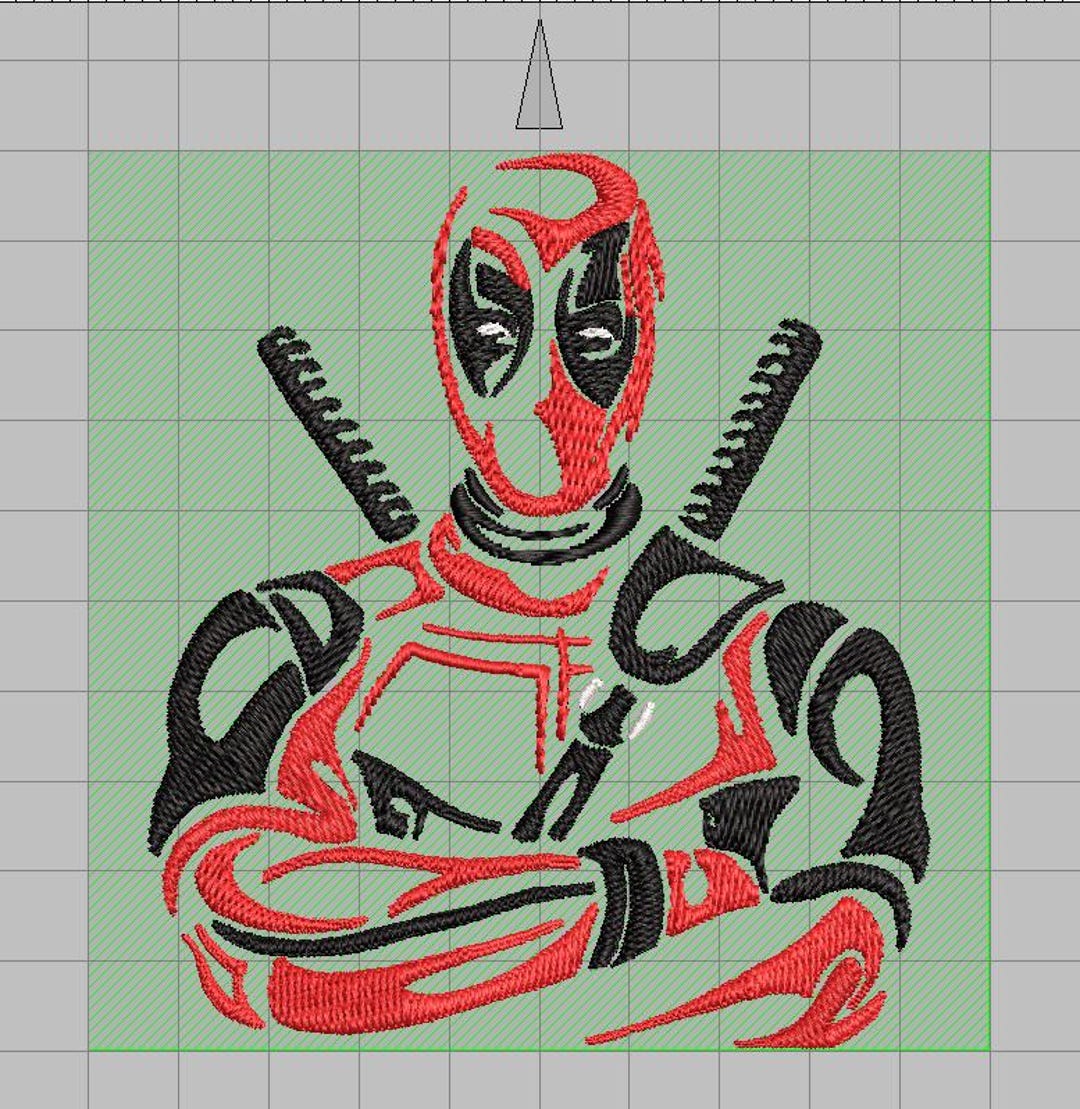 Deadpool Embroidery Design – Instant Download | 99.1mm X 86.5mm ...