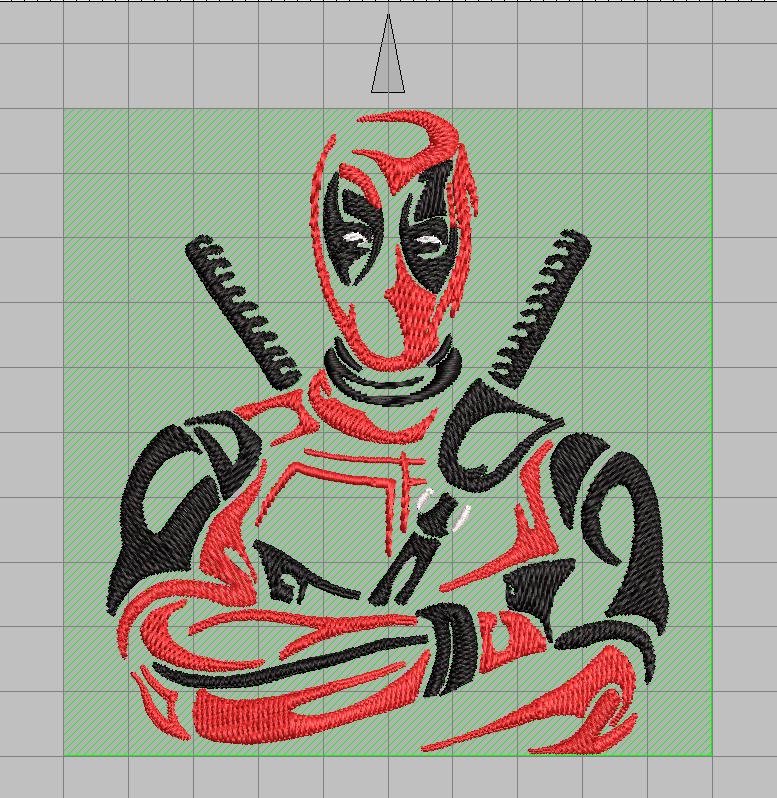 Deadpool Embroidery Design – Instant Download | 99.1mm X 86.5mm ...