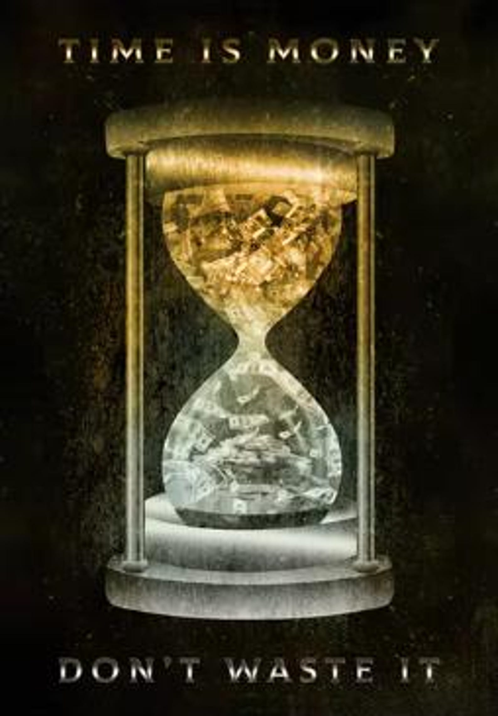 Time is Money Motivational Quote Canvas Painting Dollar Posters and ...