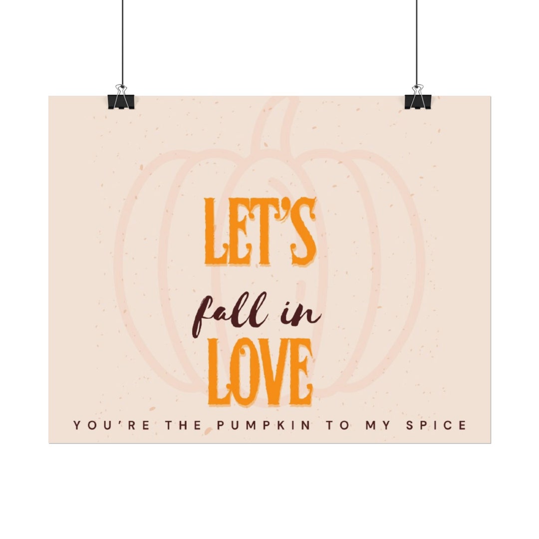 Autumn-themed Rolled Poster Perfect Harvest Decor, Cozy Fall Vibes ...