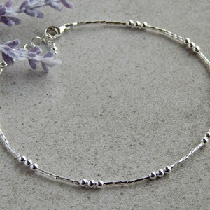 Sterling Silver 11" Ankle Bracelet, Plus Size Ankle Bracelet, Plus Size ...