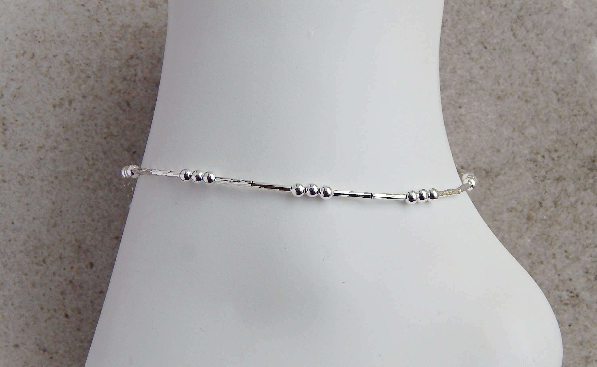 Sterling Silver Anklets for Women, Sterling Silver Ankle Bracelet, 925 ...