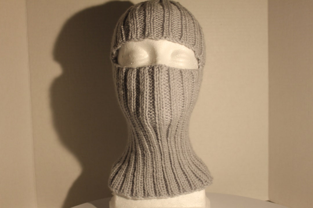 Silver Grey Ski Mask - Etsy
