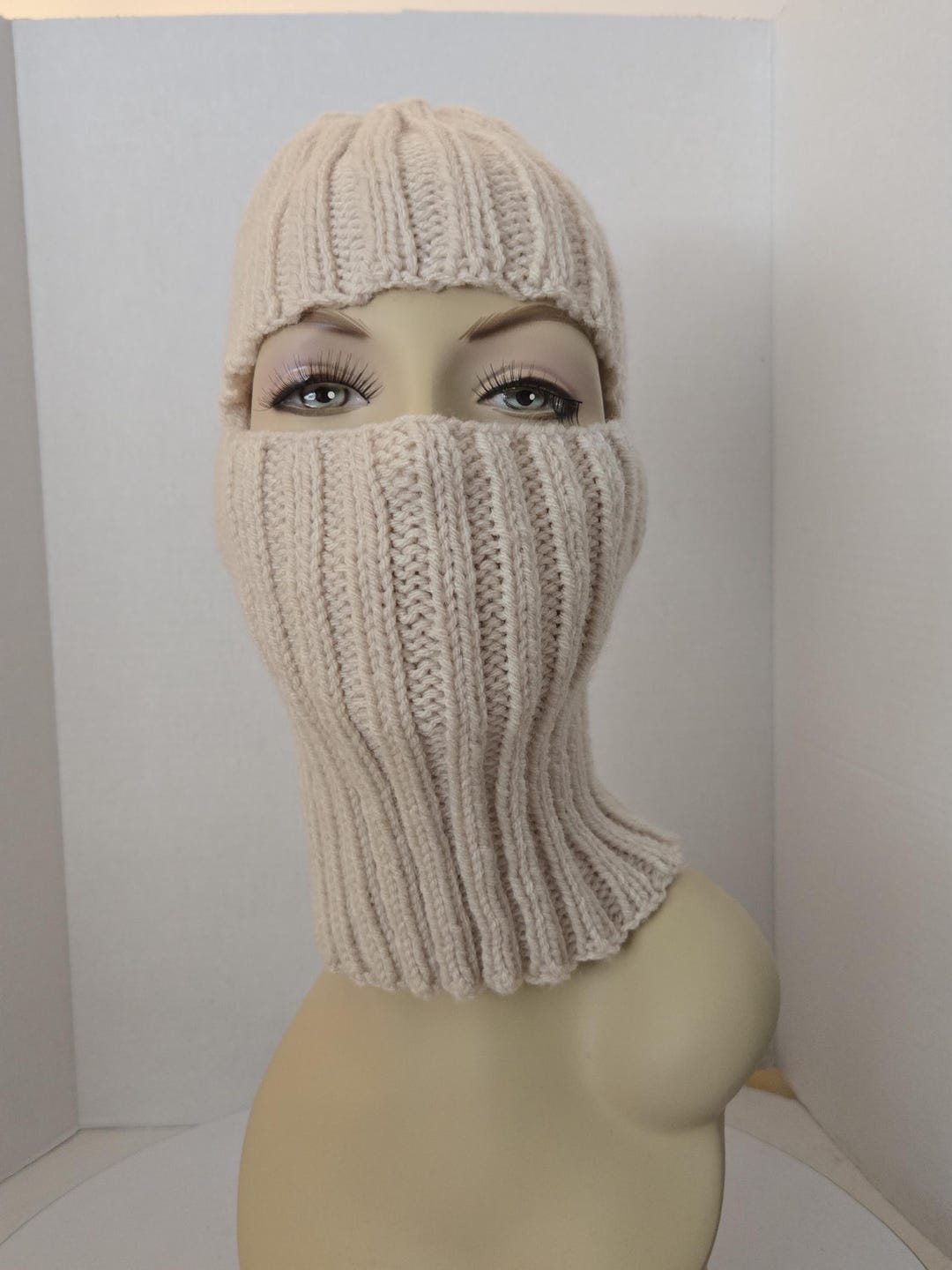 Beige Colored Ski Mask - Etsy