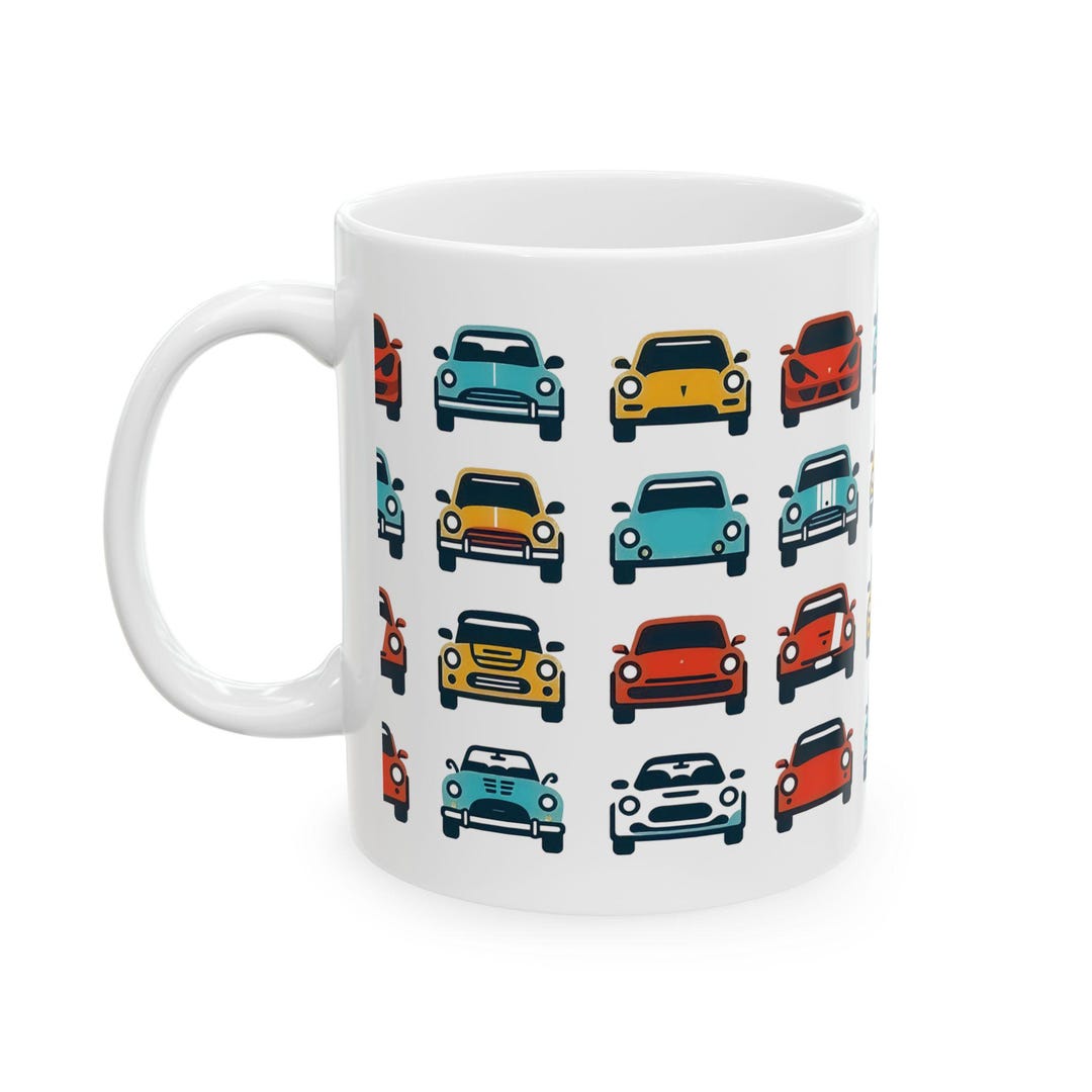 Sports Car Ceramic Mug, Cool Car Lover Coffee Cup, Unique Car ...
