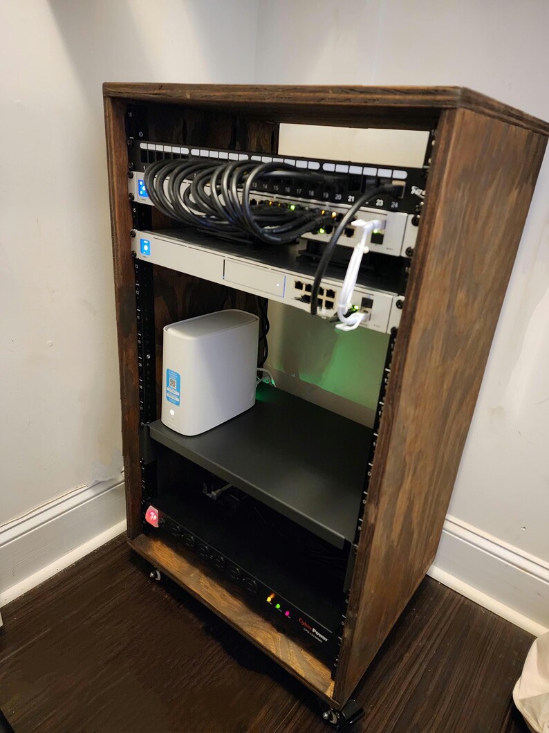 12U-20U Wooden Network/music Rack W/ Casters - Etsy