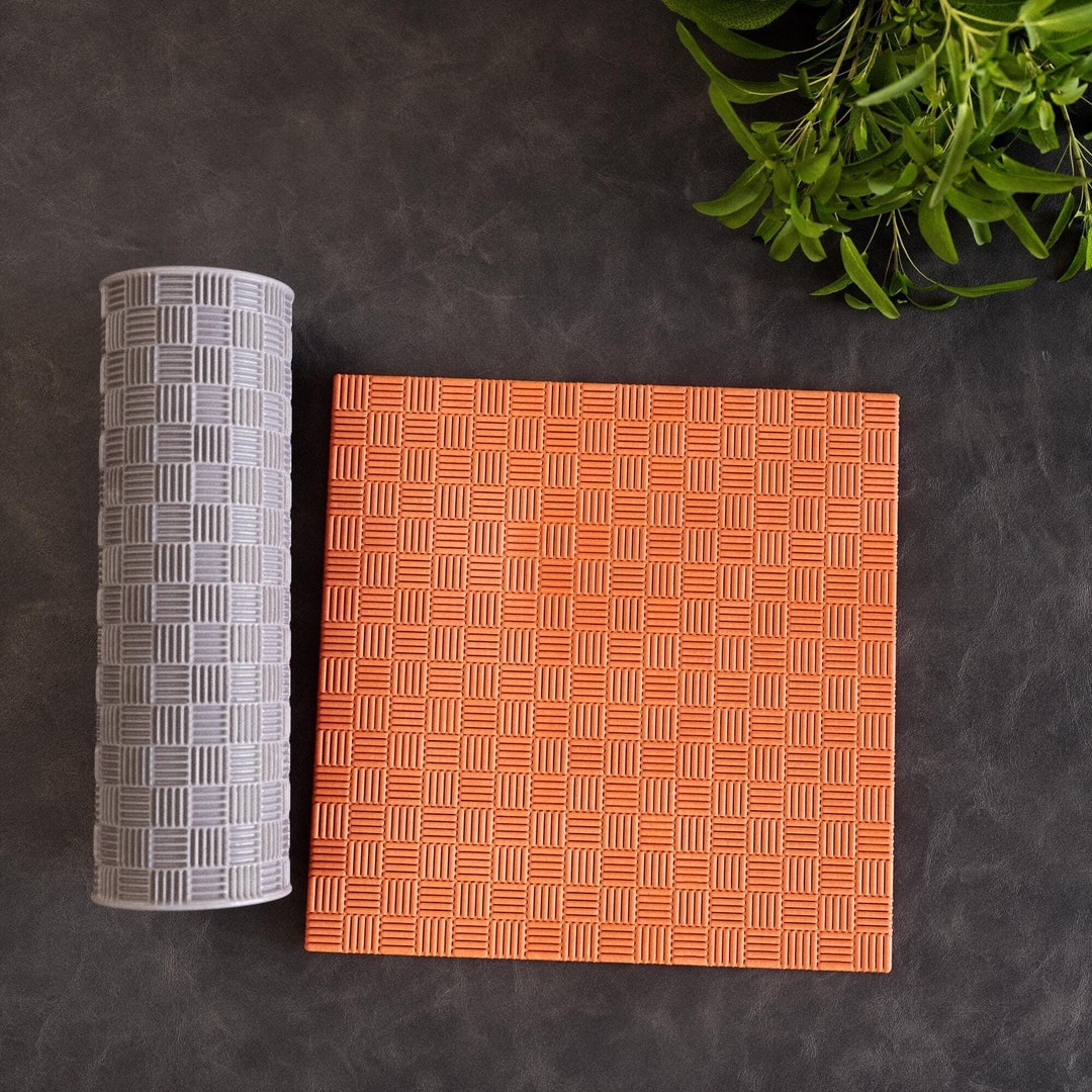 Metal Weave Texture Roller | Seamless Polymer Clay Texture Roller ...