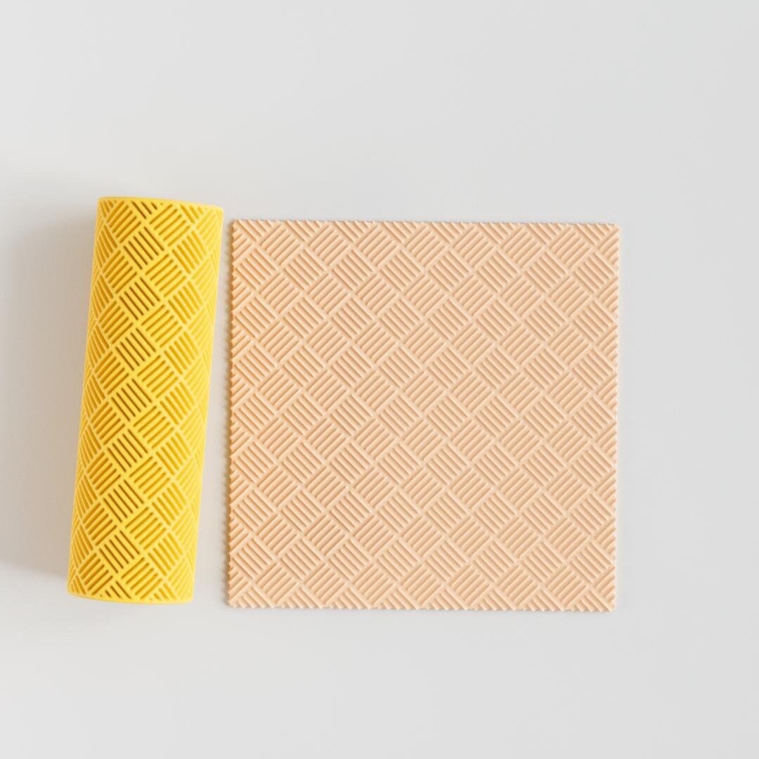 Metal Weave Texture Roller Seamless Polymer Clay Texture Roller ...