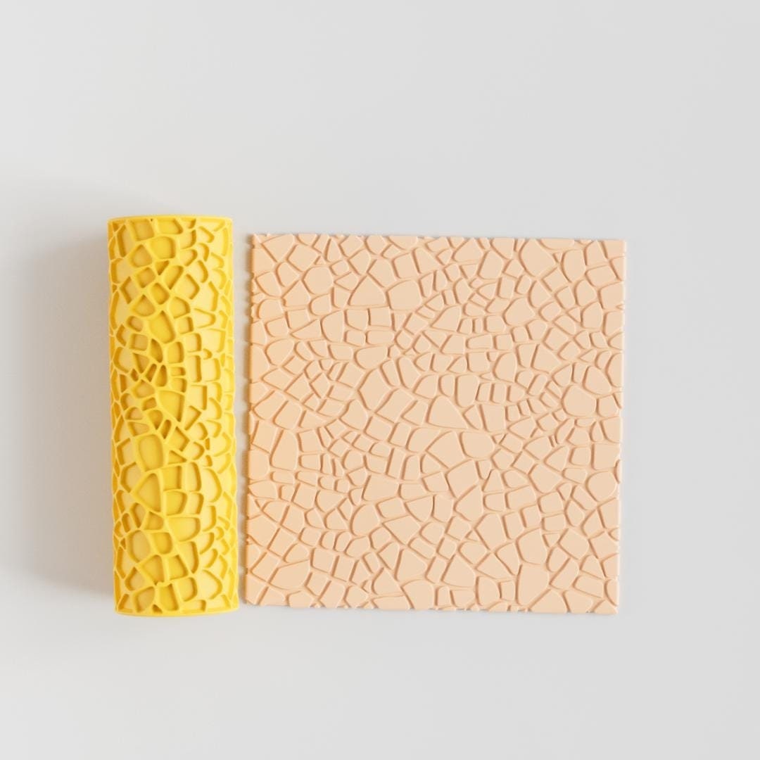 Cobblestone Texture Roller Seamless Polymer Clay Texture Roller ...