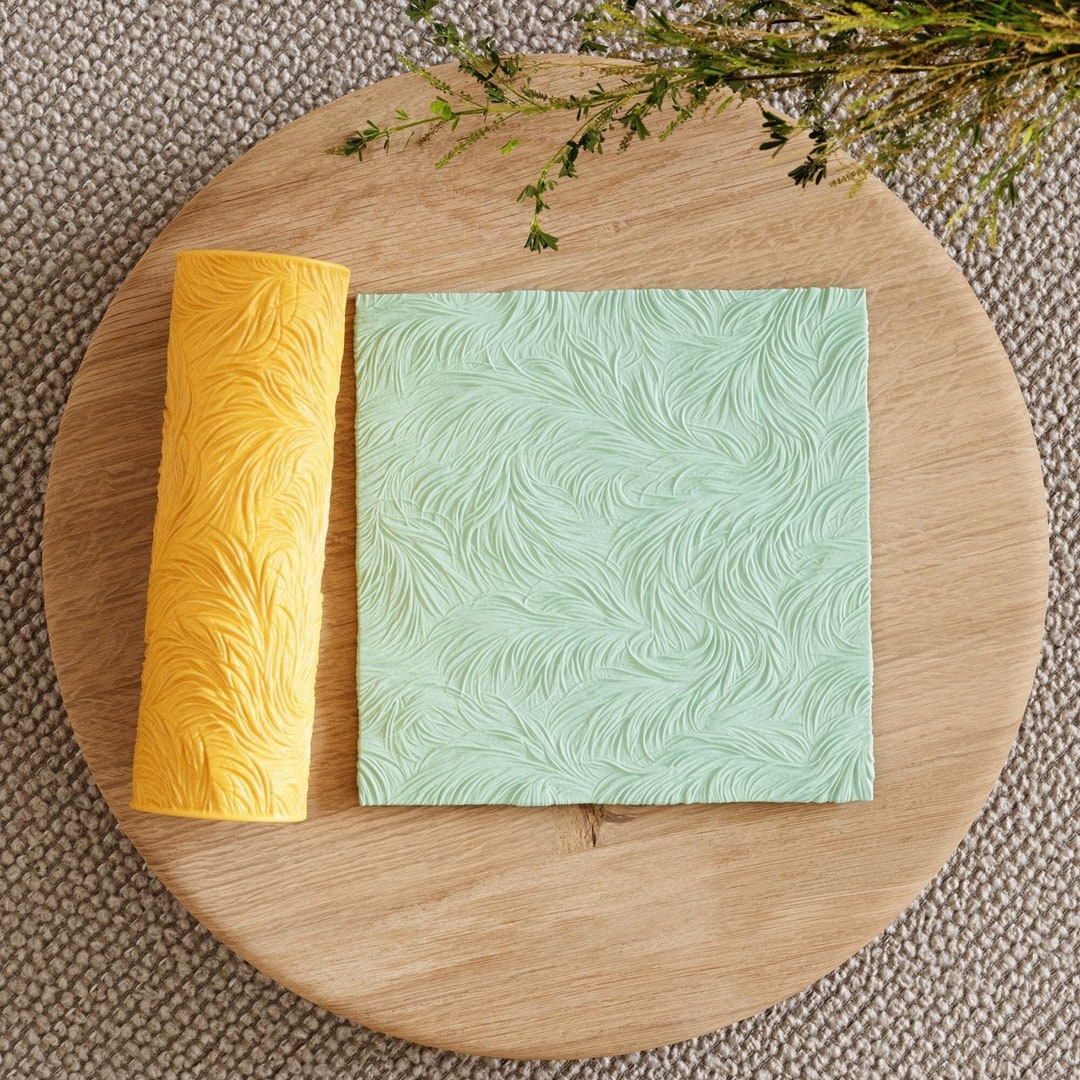 Fur Texture Roller | Seamless Polymer Clay Texture Roller | Embossing ...