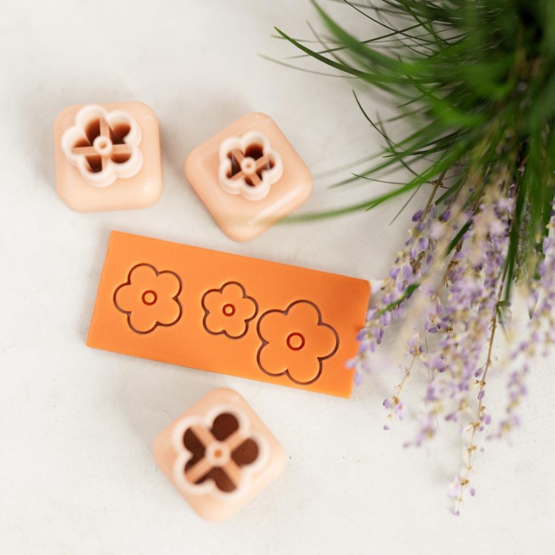 Daisy Mini Cutter Set - 3 Sizes (8mm, 10mm, 12mm) | Polymer Clay ...