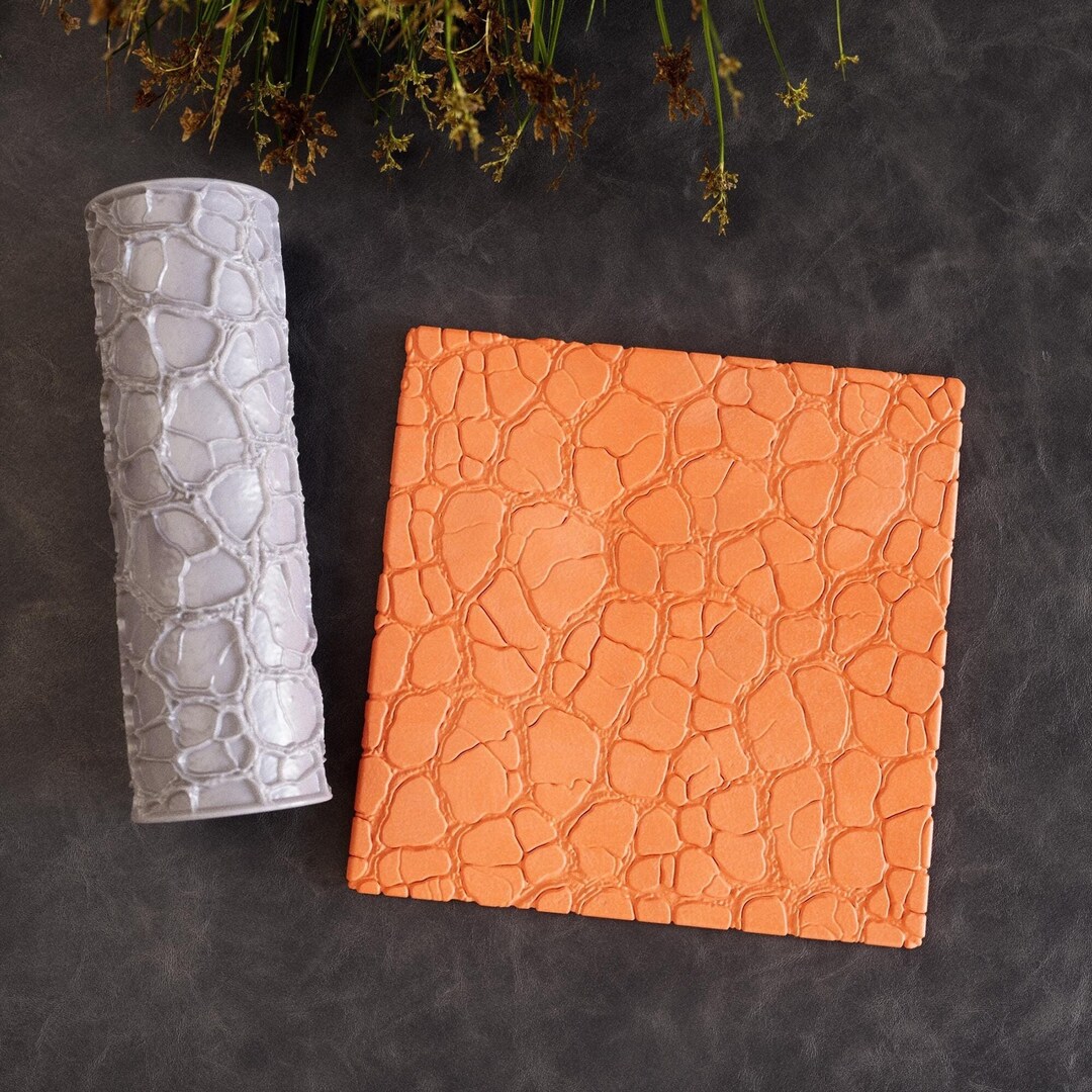 Cobblestone Texture Roller | Seamless Polymer Clay Texture Roller ...