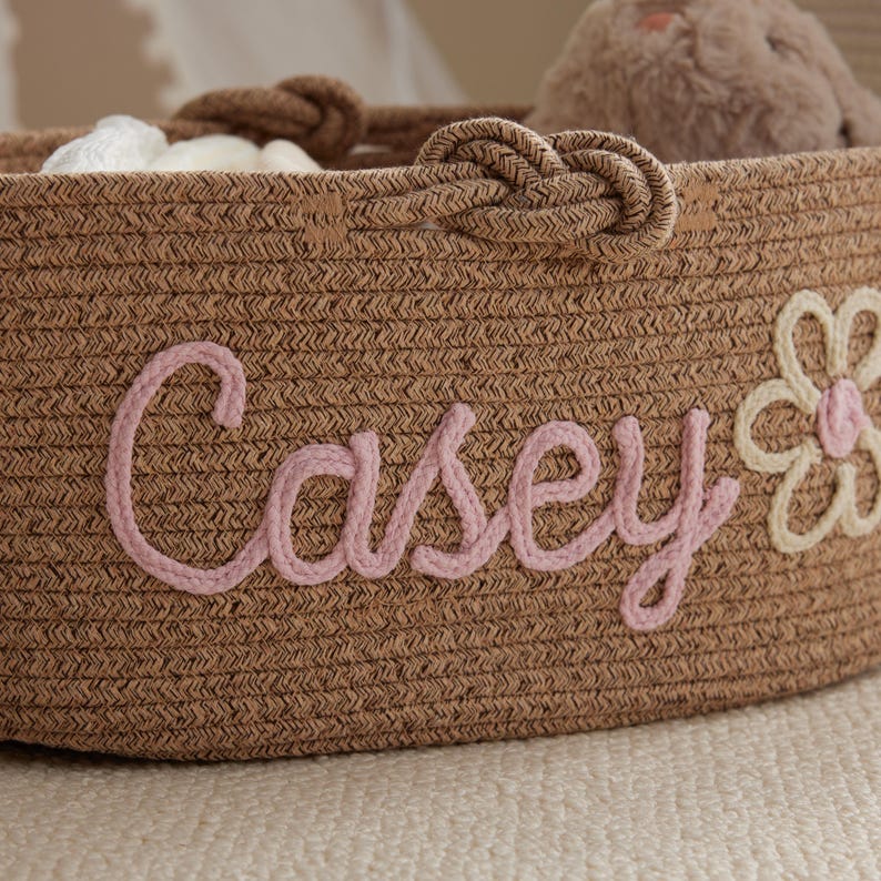 Kids Custom Name Storage Basket · Pets Storage · Personalized Dorm ...