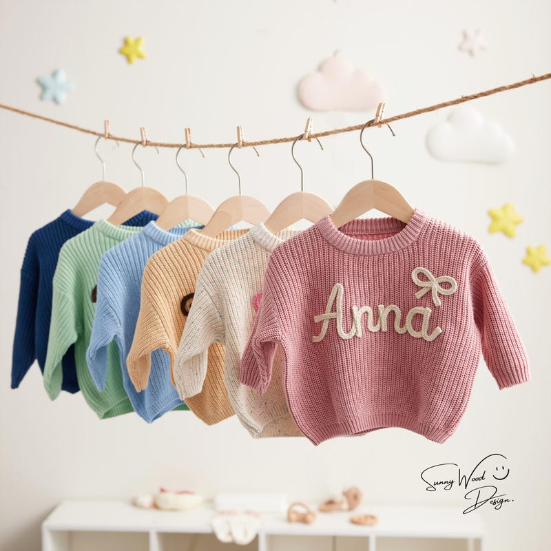 Personalized Custom Baby Sweaters - Etsy