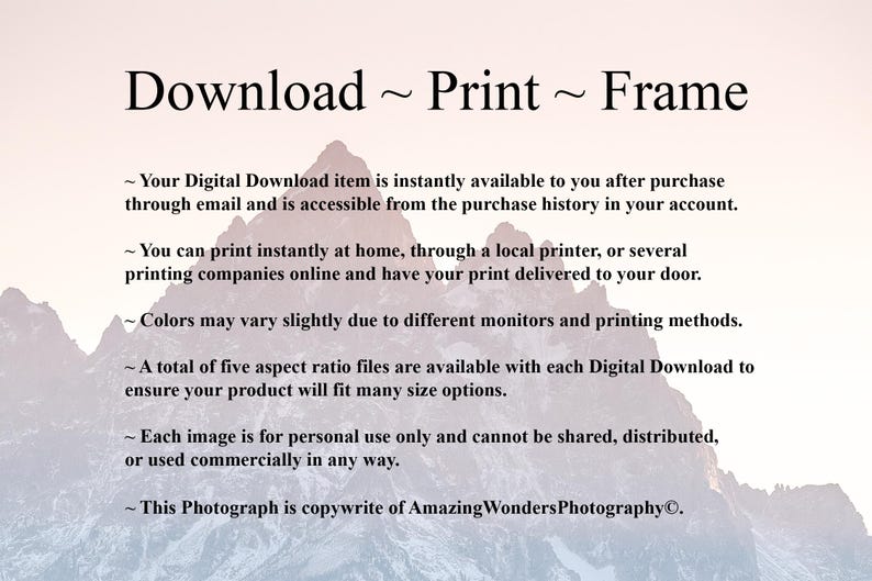 Digital Download Printable Photo Home Decor Wall Art Digital Print ...