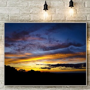 Stunning Digital Sunset Photography, Sunset Overlook for Home Decor ...