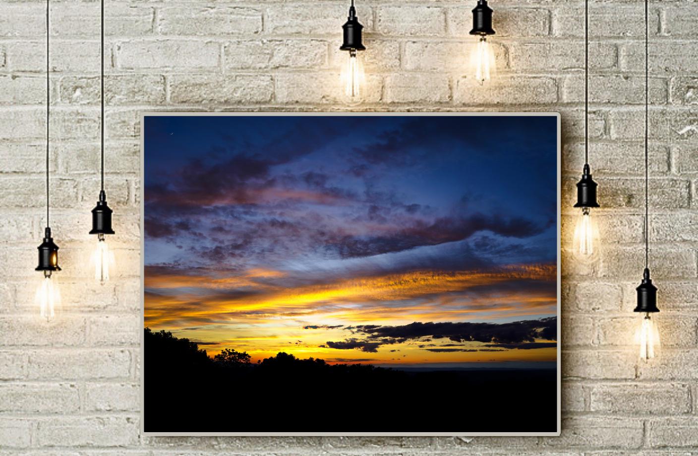 Stunning Digital Sunset Photography, Sunset Overlook for Home Decor ...