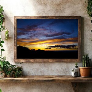 Stunning Digital Sunset Photography, Sunset Overlook for Home Decor ...