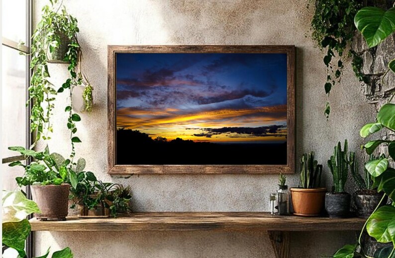 Stunning Digital Sunset Photography, Sunset Overlook for Home Decor ...
