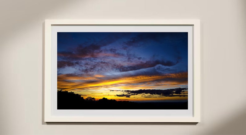 Stunning Digital Sunset Photography, Sunset Overlook for Home Decor ...