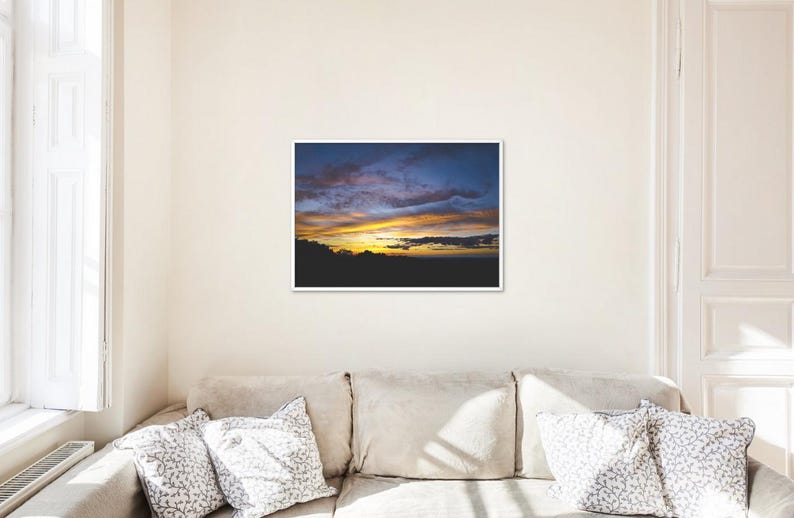 Stunning Digital Sunset Photography, Sunset Overlook for Home Decor ...