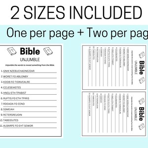 Bible Unjumble Game | Youth Group Games | Church Games | Bible Study ...