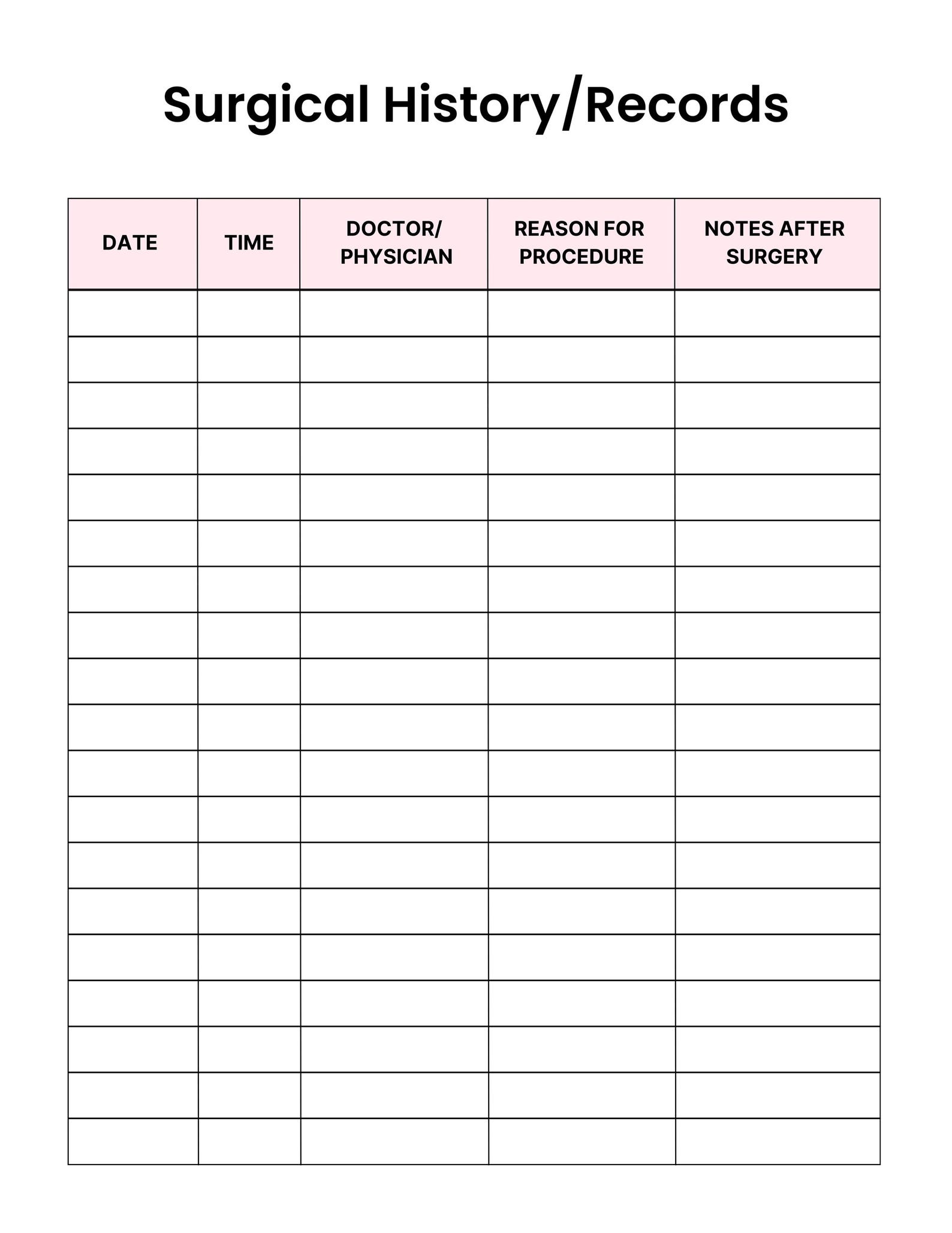 Printable Health & Medical Planner Organize Your Appointments ...