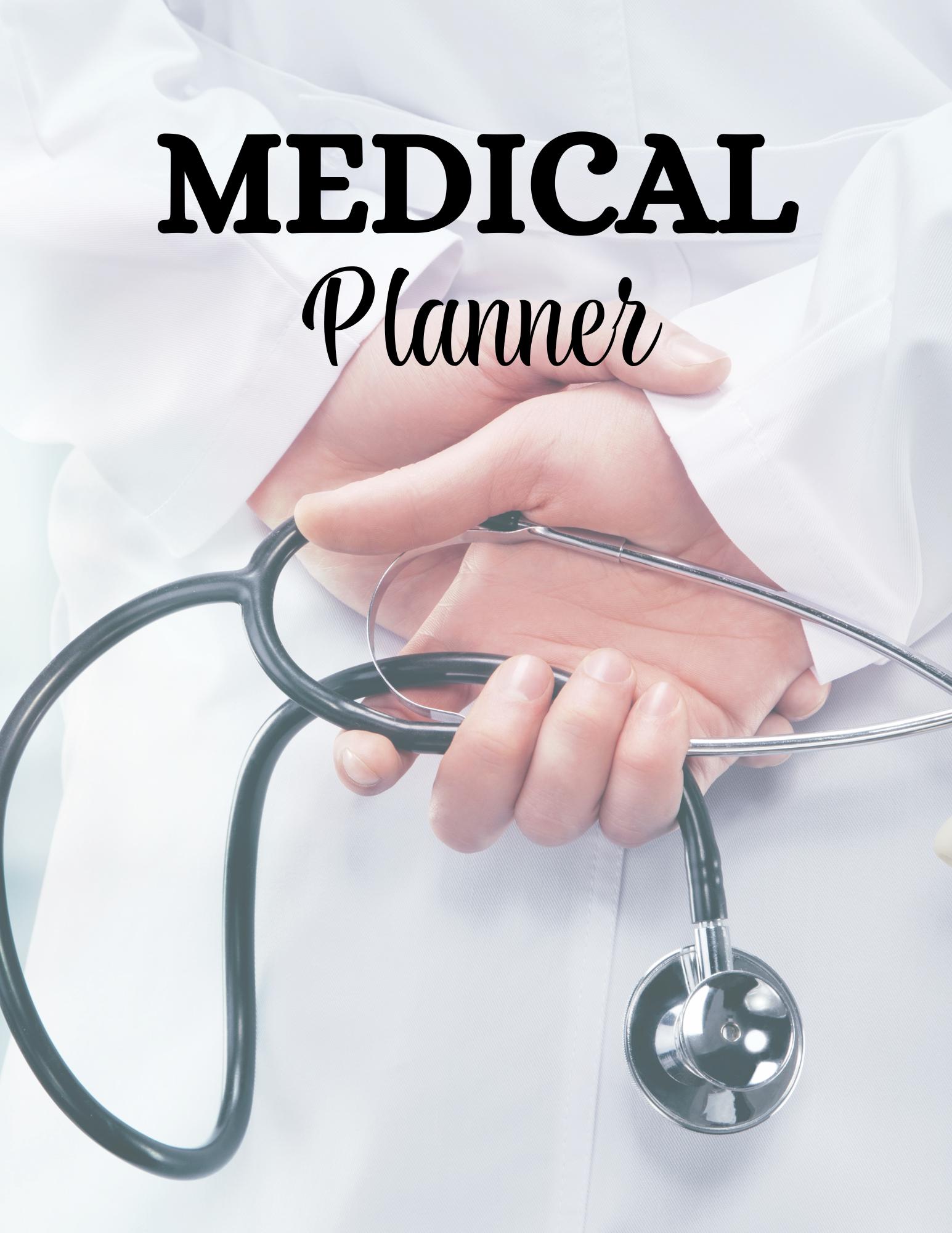 Printable Health & Medical Planner Organize Your Appointments ...