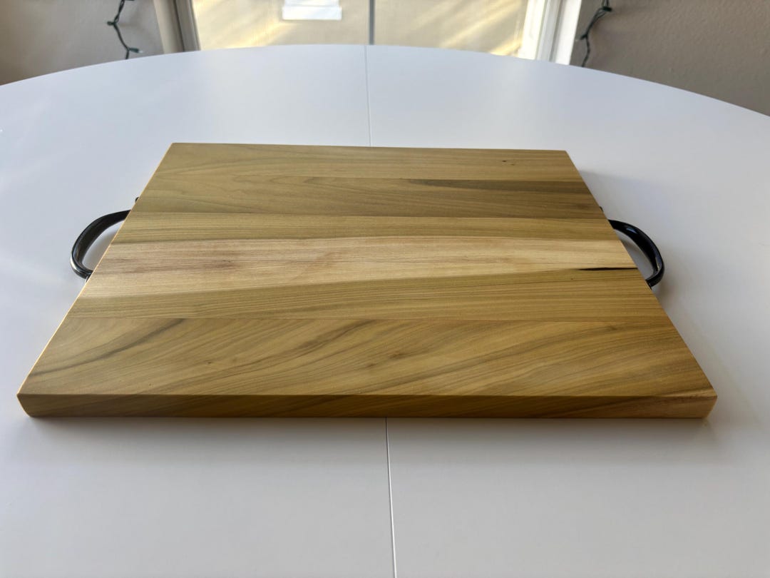 Sleek Poplar Wood Cutting Board – Handmade Serving & Prep Board - Etsy