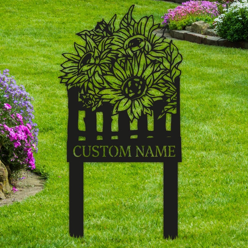 Metal Garden Flowers - Etsy