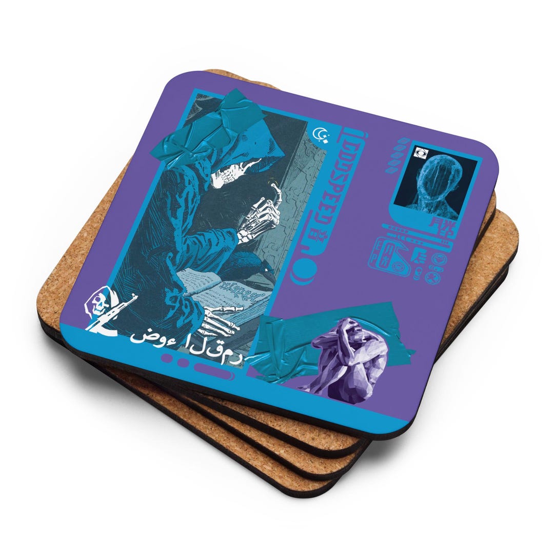 MOONLIGHT EP Barber Beats Vaporwave Album Cover Art Cork-backed Coaster ...