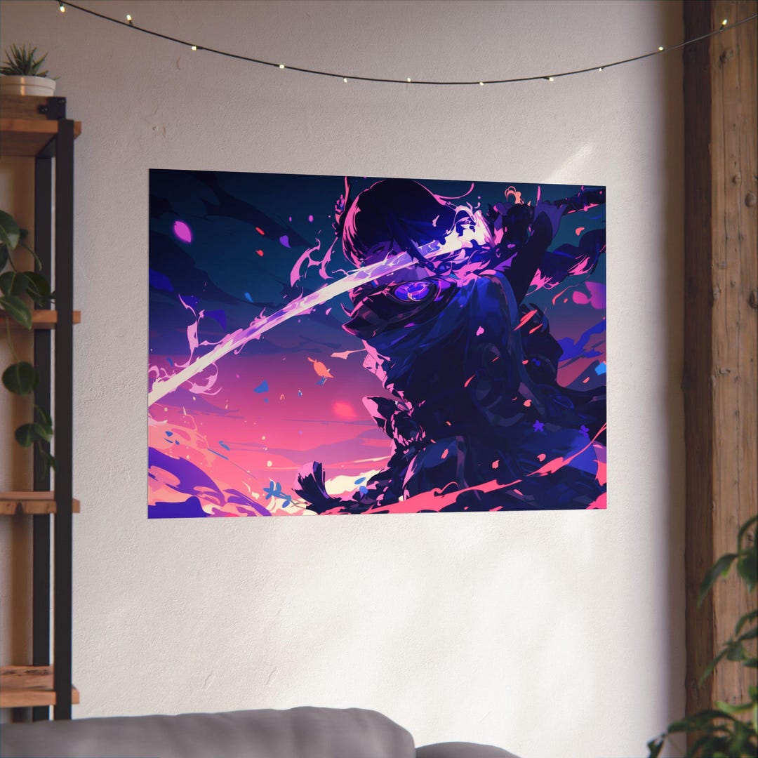 Matte Poster Genshin Impact Raiden Shogun - Etsy