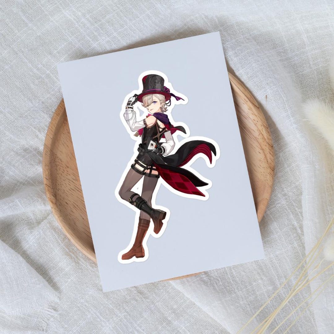 Genshin Impact Lyney Sticker - Etsy