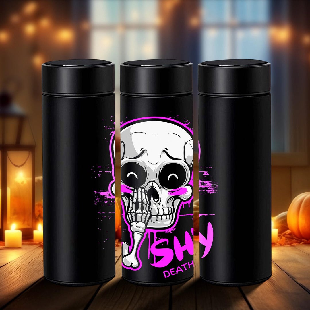 Shy Skeleton, 20 Oz 12 Oz Kid Size Tumbler, Wrap Bundle Tumbler, Funny ...