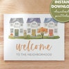 Editable We're Your New Neighbors Photo Card Template, Instant Download ...